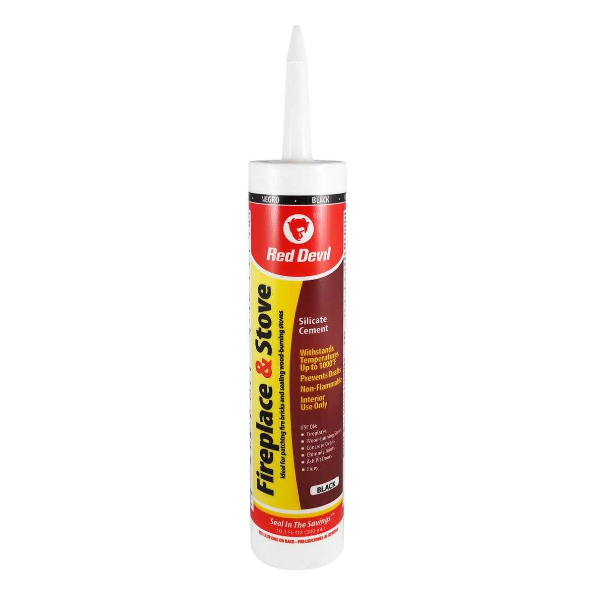 Red Devil Fireplace and Stove Repair Silicate Sealant - Black – Fix-A-Floor